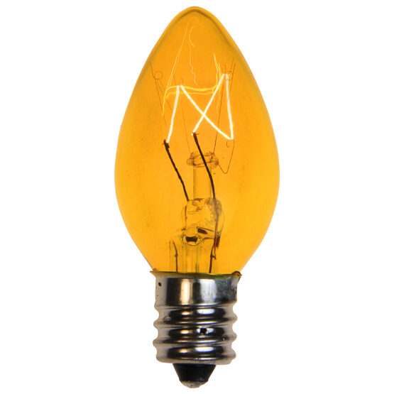 C7 Light Bulb, Amber - Yard Envy