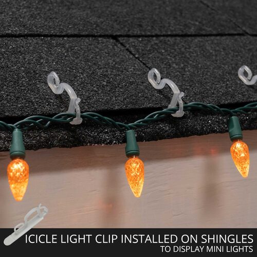 Icicle Light Clip, Pack of 100 - Yard Envy