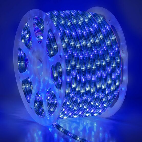 150' Cool White LED Rope Light, 2 Wire 1/2", 120 Volt - Yard Envy