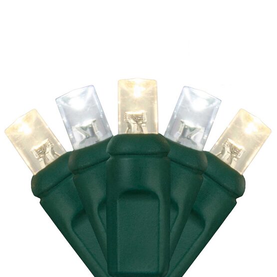 Wide Angle LED Mini Lights, Green, Red, Green Wire - Yard Envy