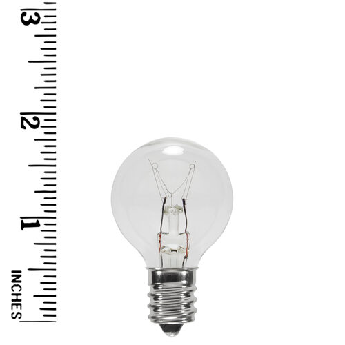 G30 Globe Bulbs, Clear, E12 Base - Yard Envy
