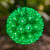 Light Sphere, Green 5mm LED Lights - Yard Envy