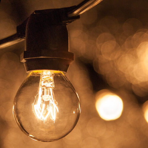 Commercial Patio String Lights, Clear S11 Bulbs - Yard Envy