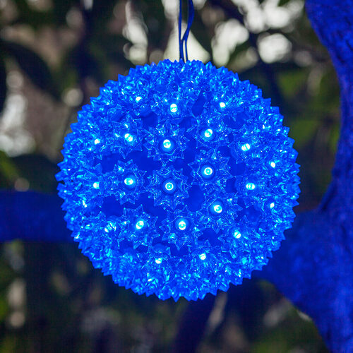 Light Sphere, Blue 5mm LED Lights - Yard Envy