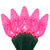 Strawberry LED String Lights, Pink, Green Wire - Yard Envy