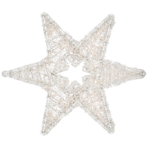 Wintergreen Lighting® LED Dimensional Six Point Star, Warm White Lights ...