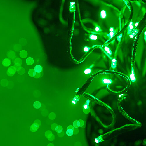 Green Starburst LED Lighted Branches, Green Twinkle Lights, 3 pc - Yard ...