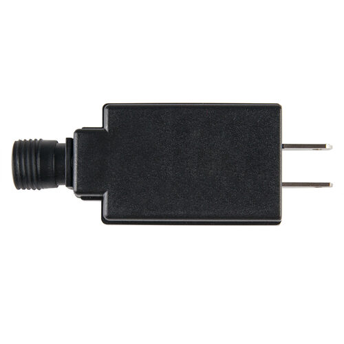 Transformer, 2 Prong Male Plug, Black - Yard Envy