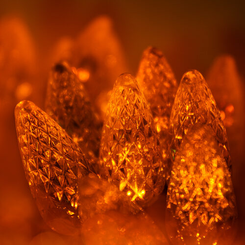 Strawberry LED String Lights, Amber, Green Wire - Yard Envy