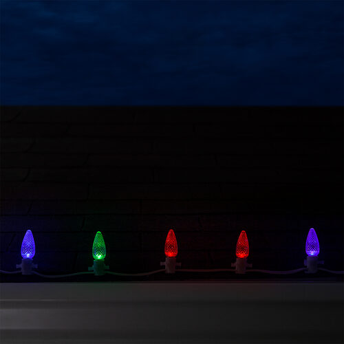 C9 Commercial LED String Lights, Color Change - Yard Envy