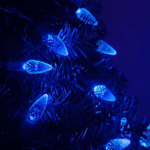 Strawberry LED String Lights, Blue, Green Wire - Yard Envy