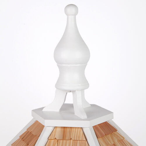 White Danbury DoveCote 6 Room Bird House - Yard Envy