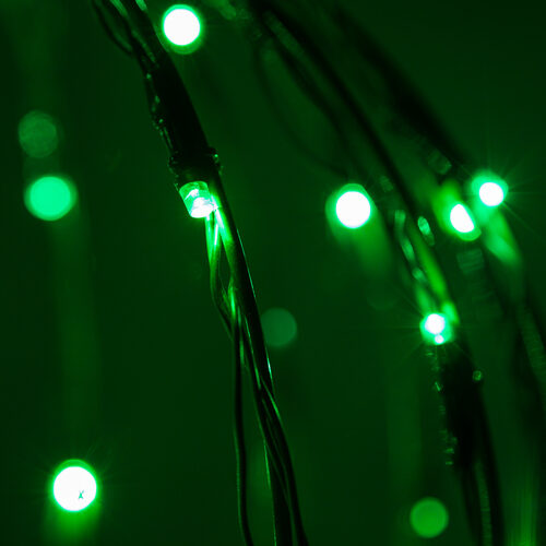 Light Ball, Fold Flat Green Frame, Green LED - Yard Envy