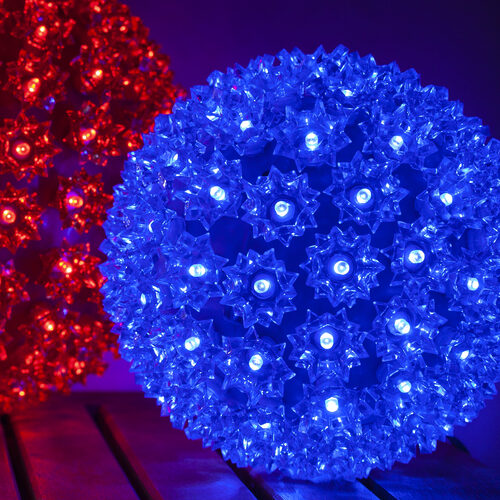 Light Sphere, Blue 5mm LED Lights - Yard Envy