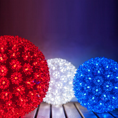 Light Sphere, Blue 5mm LED Lights - Yard Envy