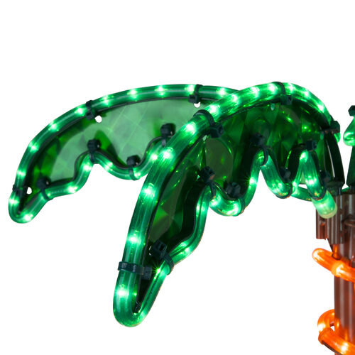 Deluxe Rope Light LED Lighted Palm Tree with Green Canopy - Yard Envy