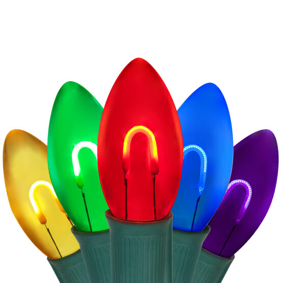 FlexFilamentC9 Commercial LED String Lights, Multicolor - Yard Envy