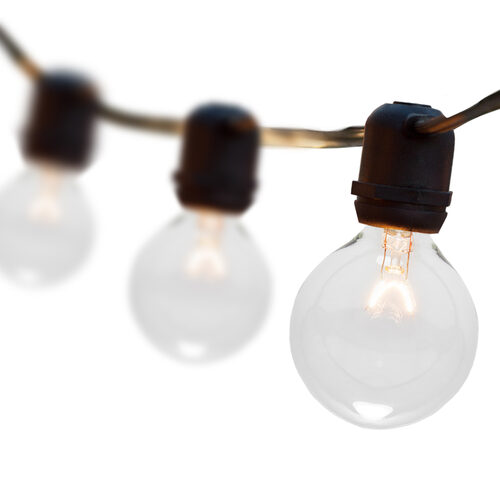 Commercial Patio String Lights, Clear G50 Bulbs - Yard Envy