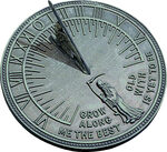 Cast Iron Numbers Sundial - Yard Envy