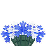 35 Snowflake Blue LED Lights, 6" Spacing - Yard Envy